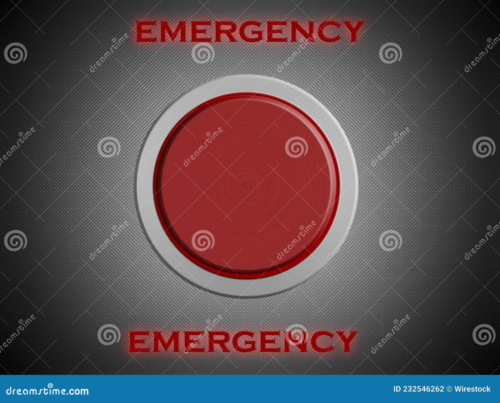Emergency big red button stock illustration. Illustration of computer ...