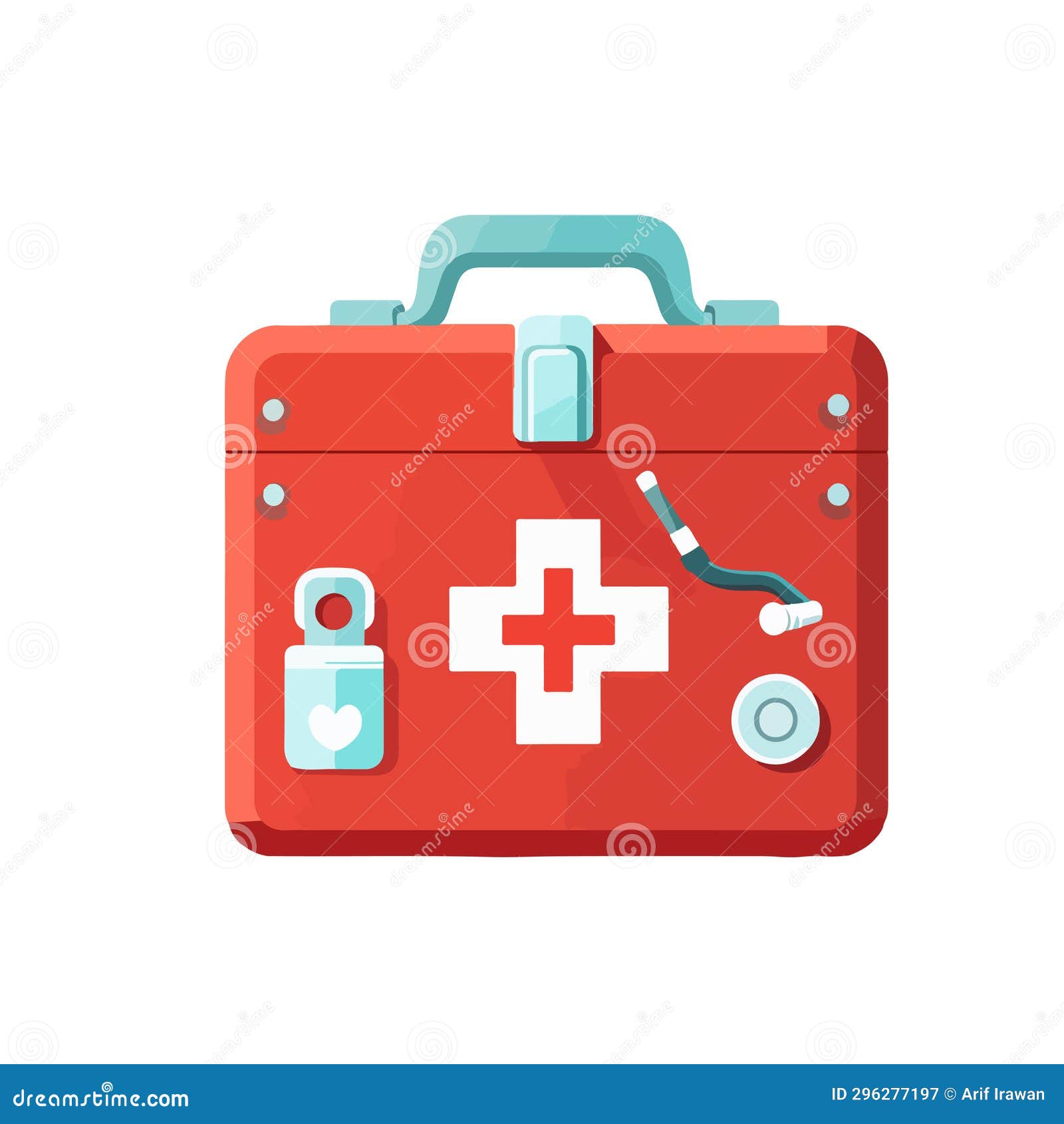 EMERGENCY BOX CASE MEDIC VECTOR ILLUSTRATION Stock Illustration ...