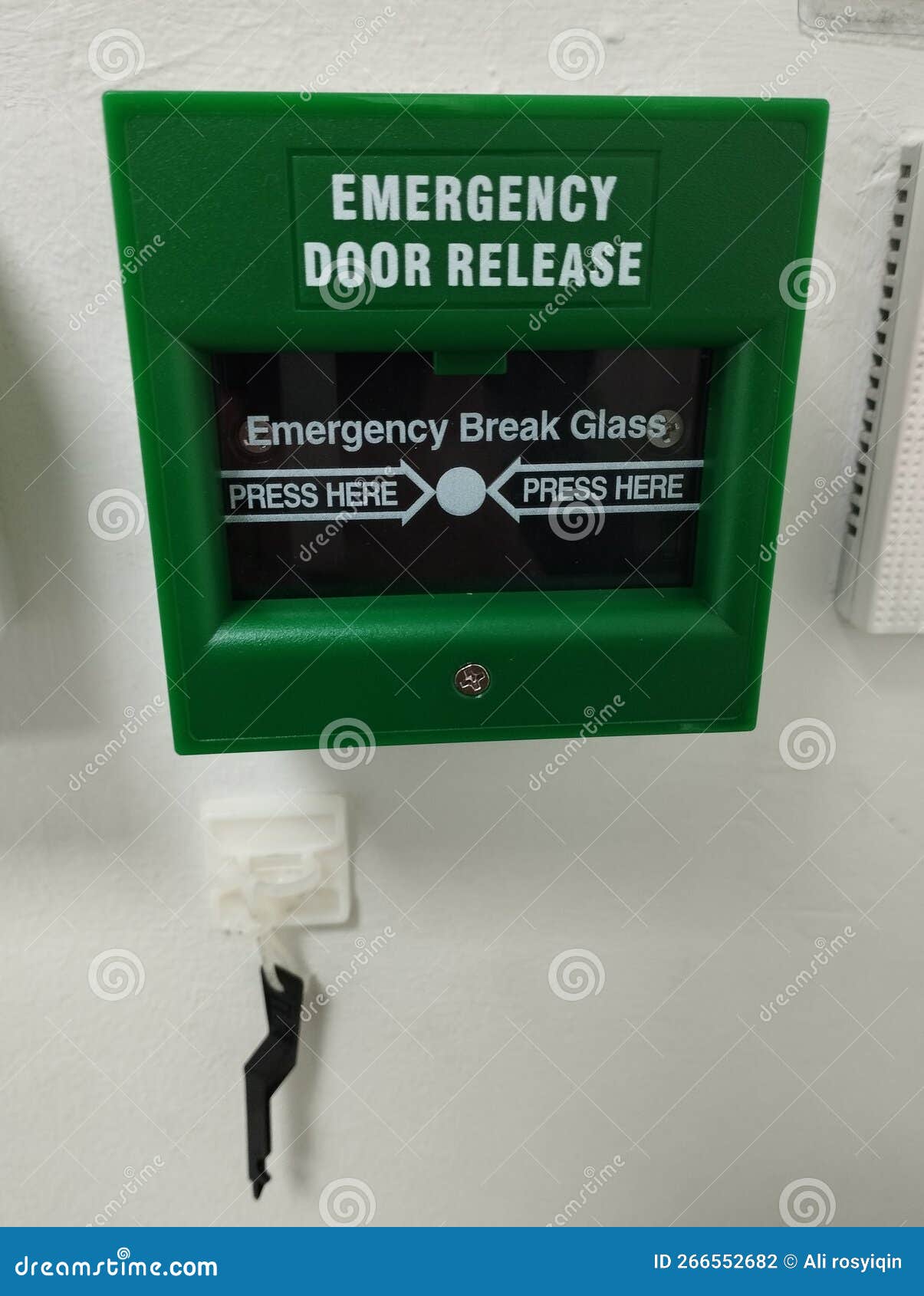 Emergency Break Glass stock photo. Image of master, sistem - 266552682