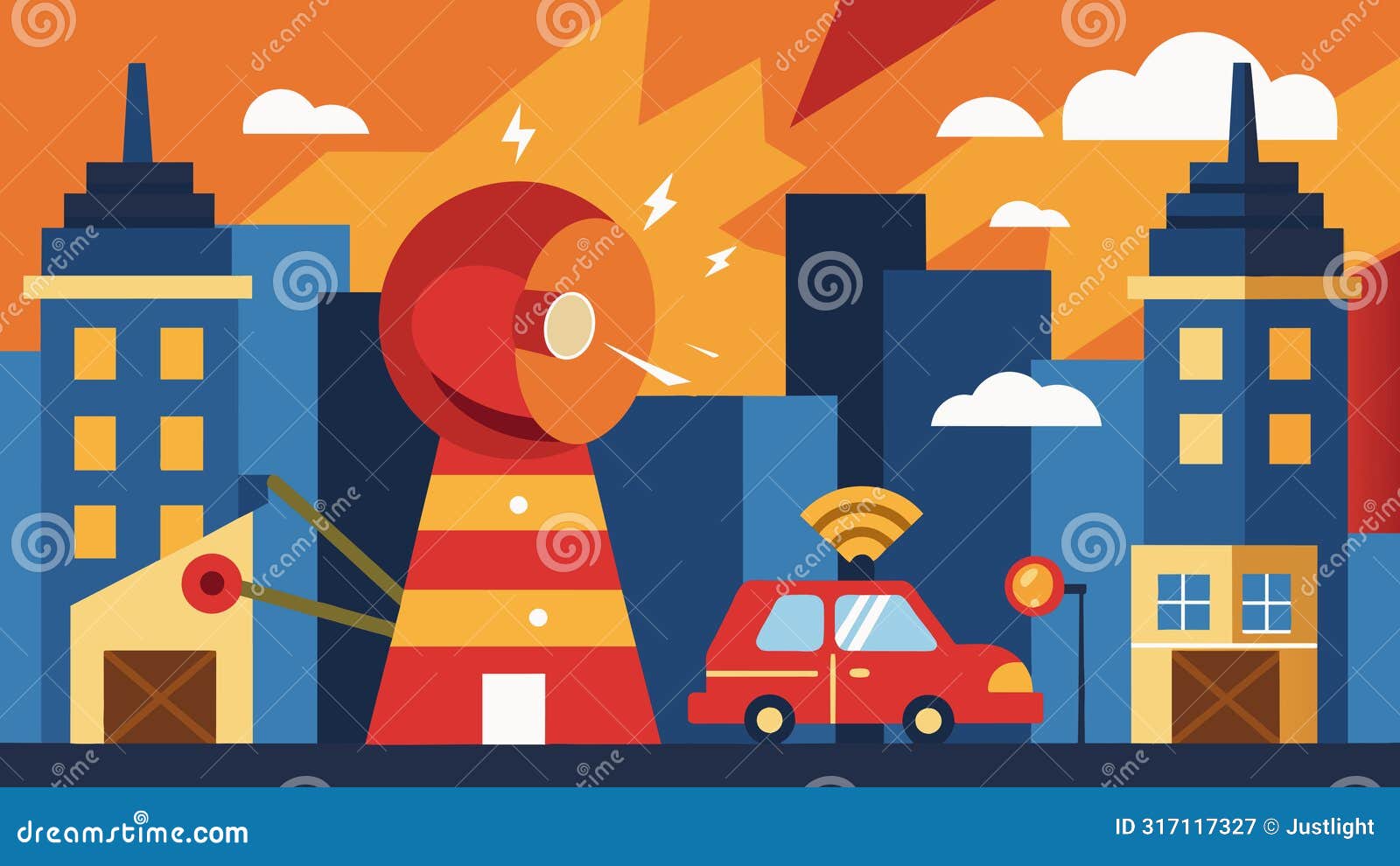 Panic Warning Represents Hysteria Anxiety And Terror Stock Photo ...