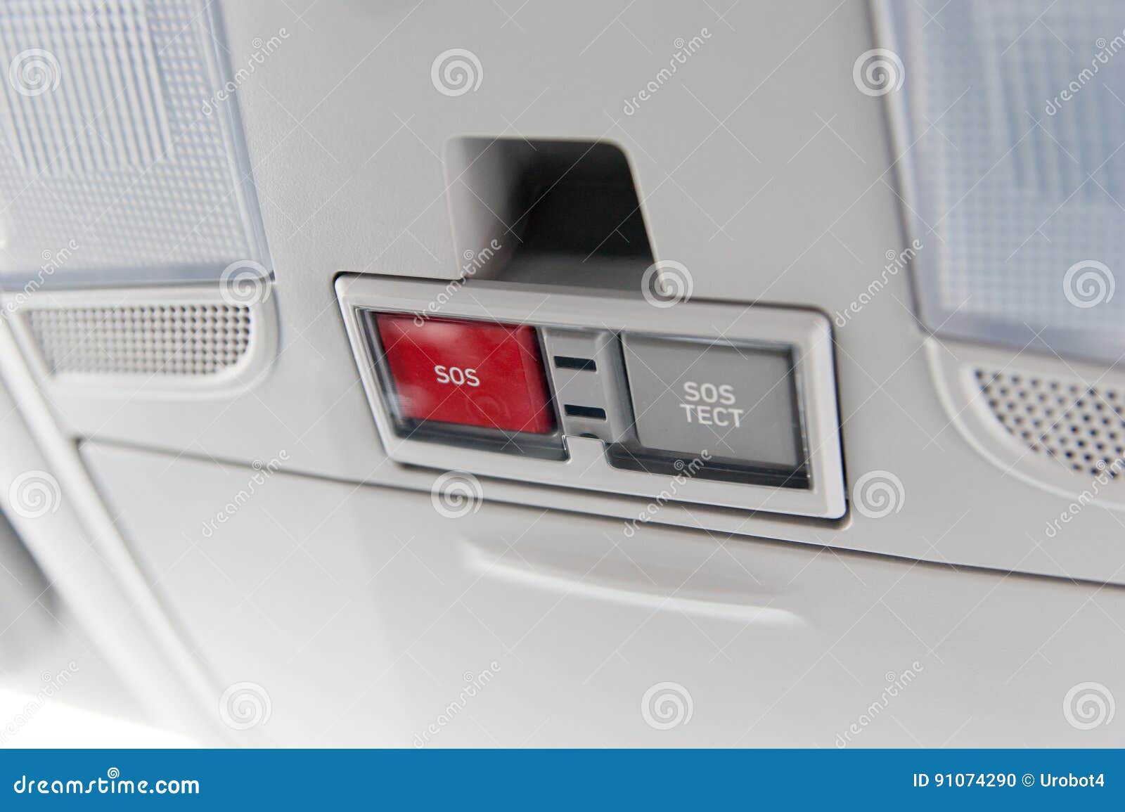 Emergency Button in Car stock photo. Image of traffic - 91074290