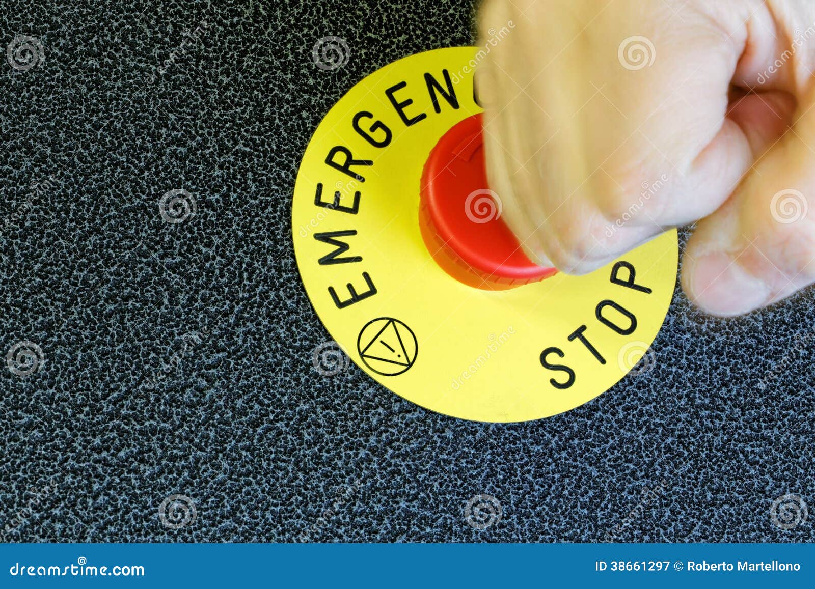 Emergency Button stock image. Image of safety, metal - 38661297