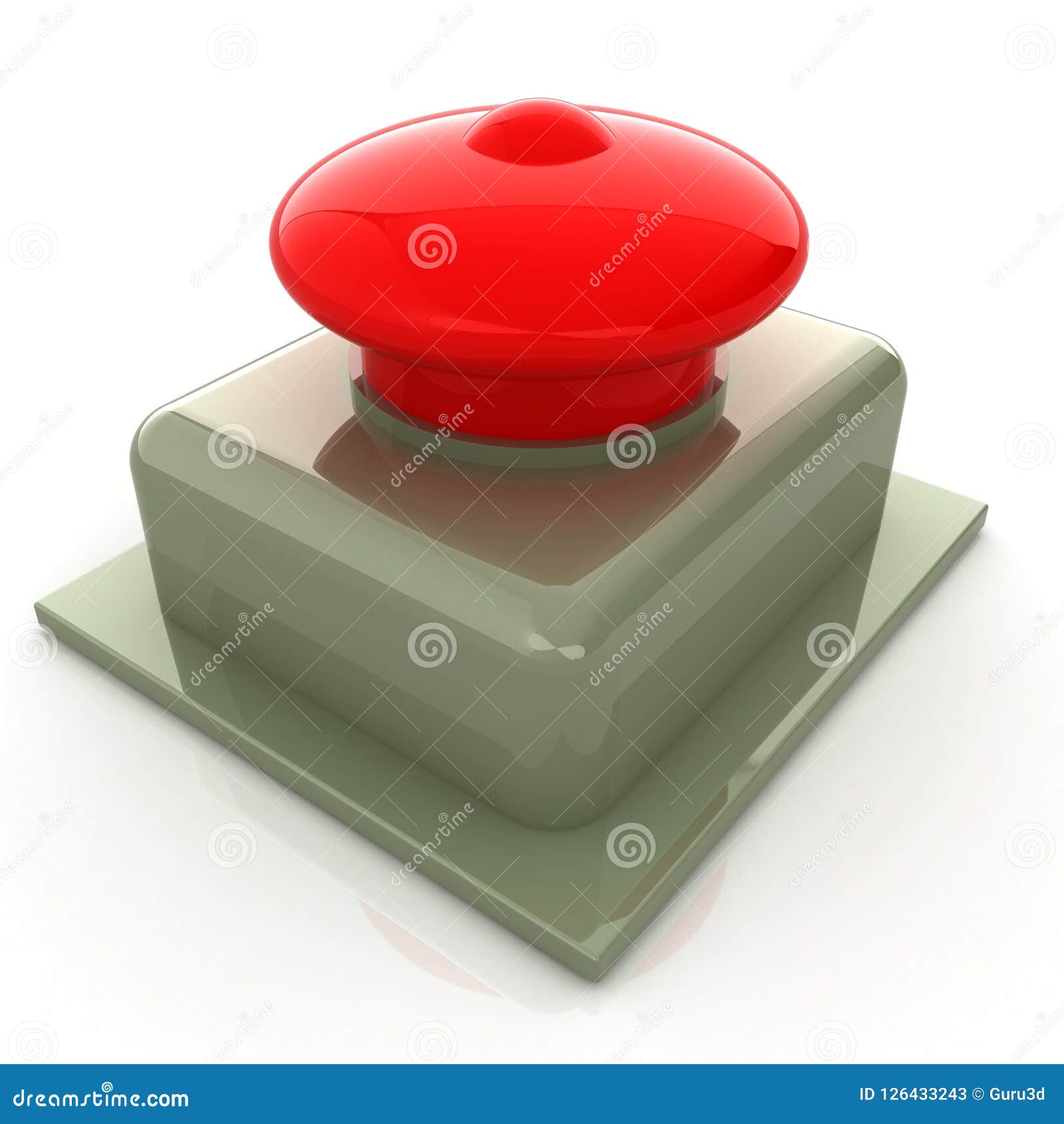 Emergency Button 3d icon stock illustration. Illustration of emergency ...