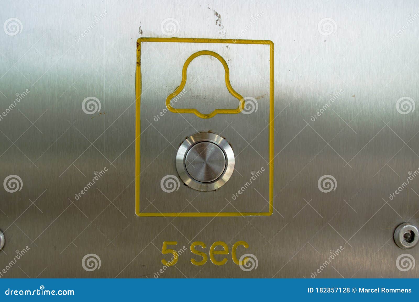 Emergency Button in an Elevator Stock Photo - Image of caution ...
