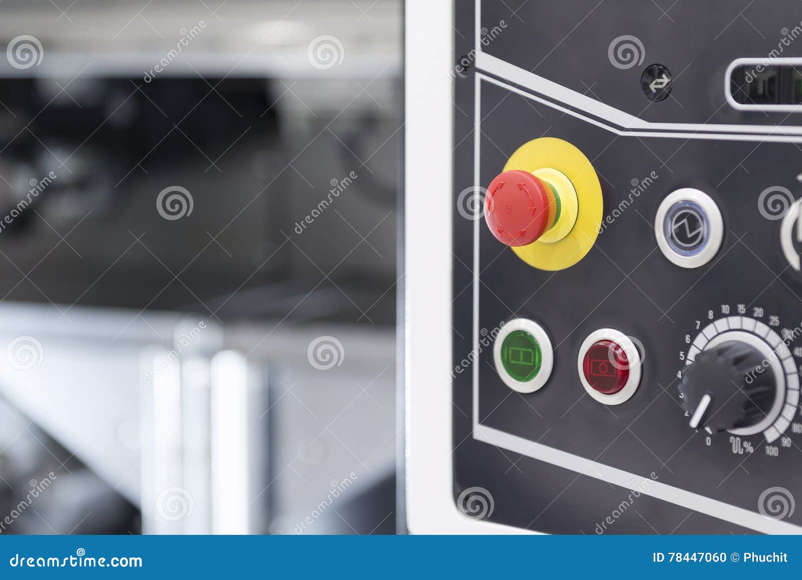 The Emergency Button or Emergency Knob Stock Photo - Image of ...