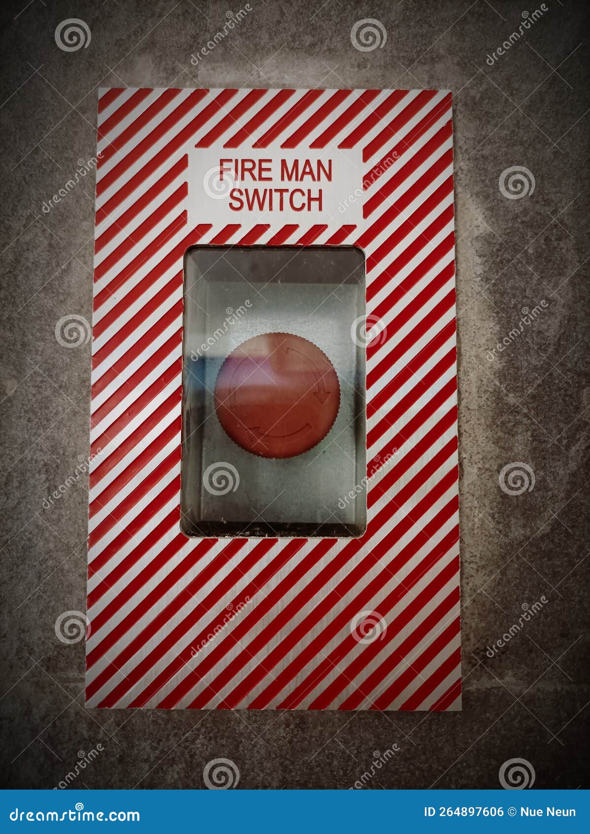 Emergency Button for Fire Suppression in Buildings Stock Photo - Image ...