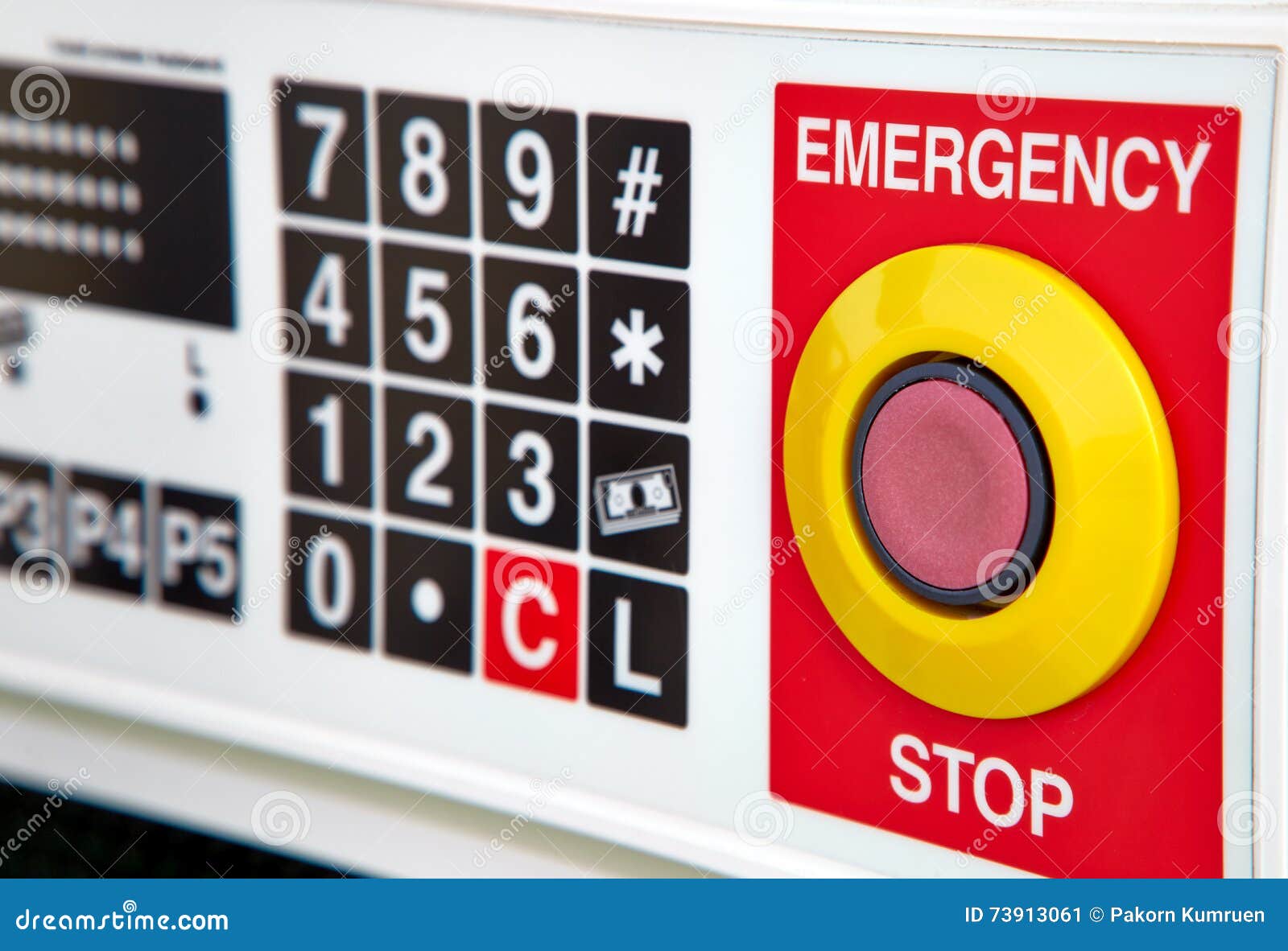 Emergency button stock image. Image of machine, connection - 73913061
