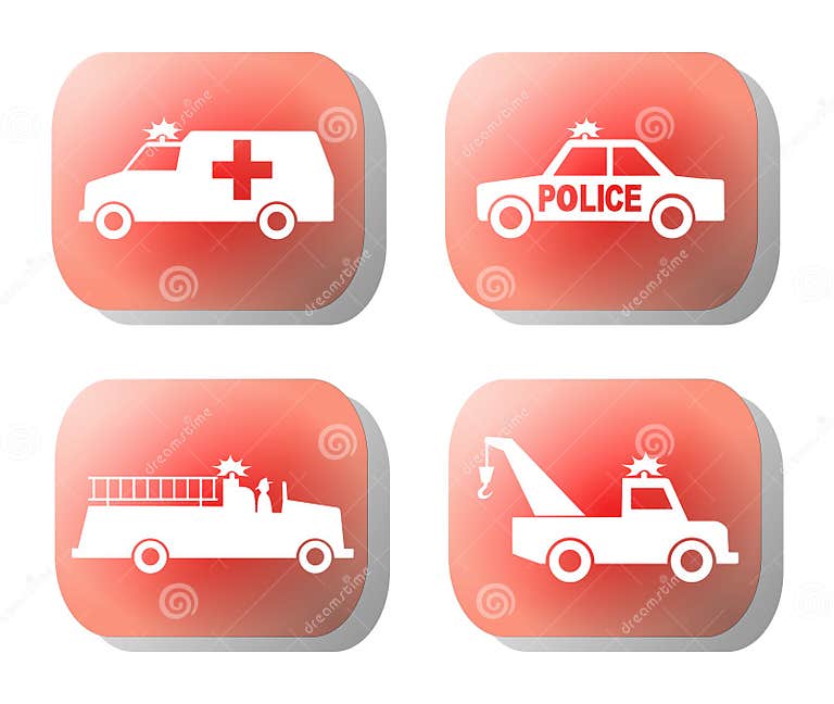 Emergency Button Illustration Stock Illustration - Illustration of ...
