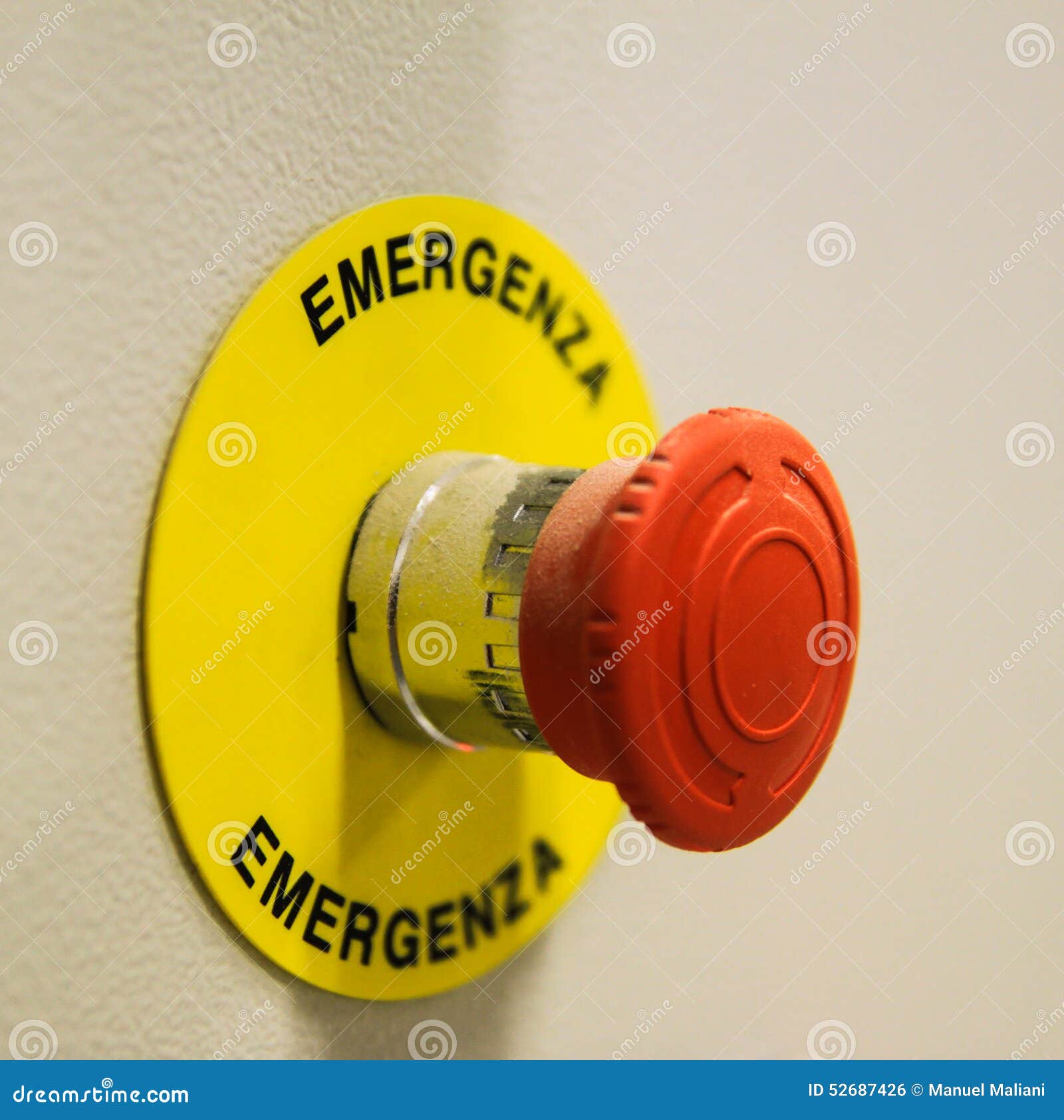 Emergency button stock photo. Image of help, emergency - 52687426