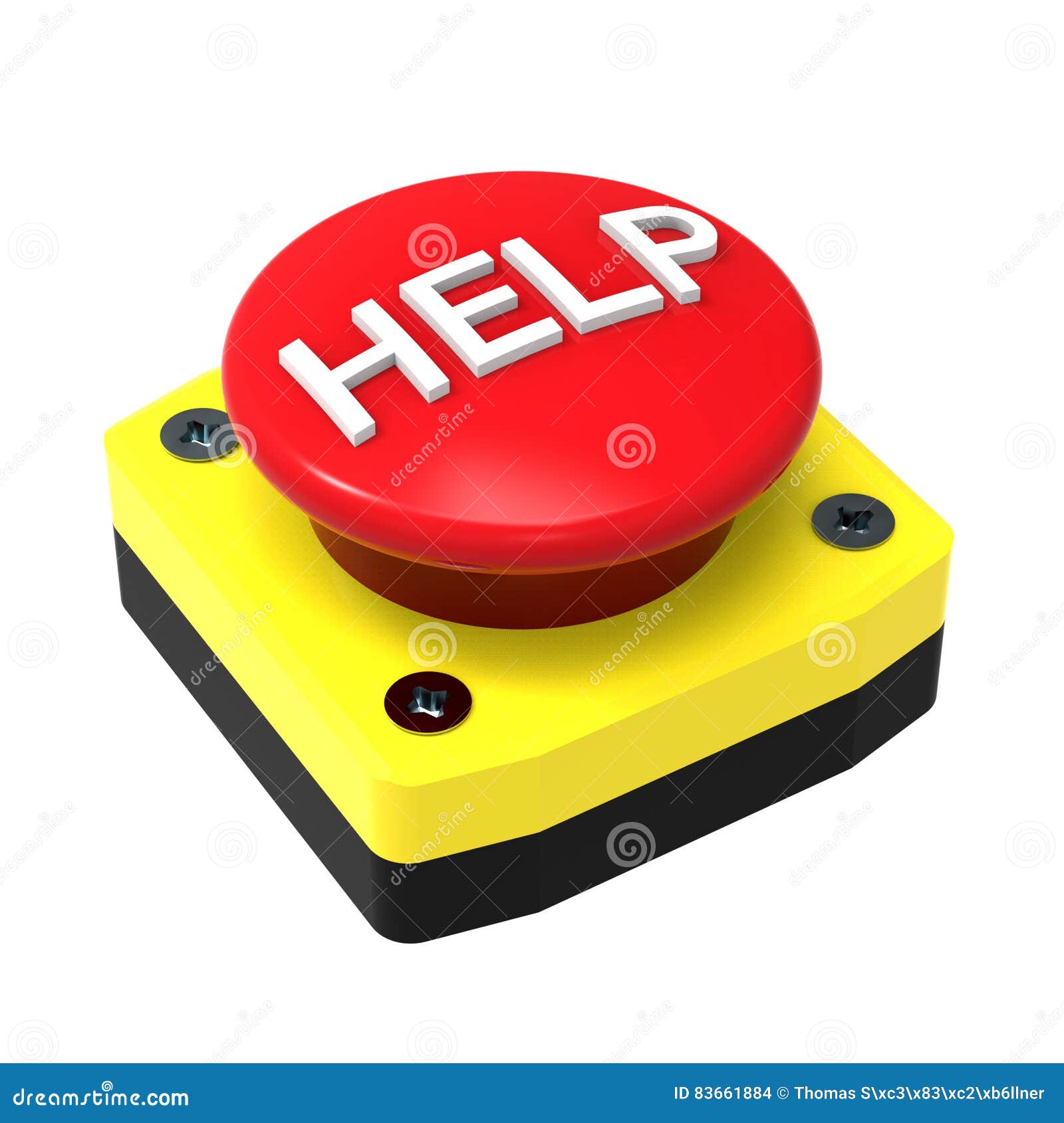 Emergency button stock illustration. Illustration of press - 83661884