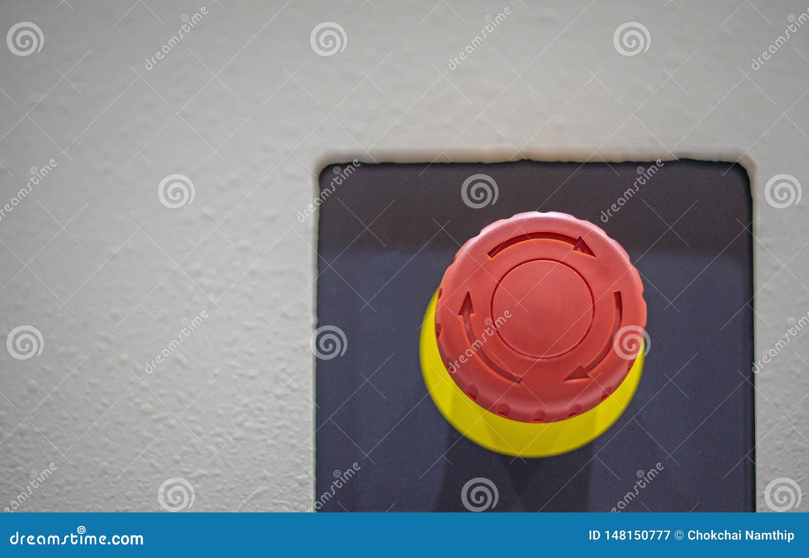Emergency Button Stop Red Off Safety Control Stock Image - Image of ...
