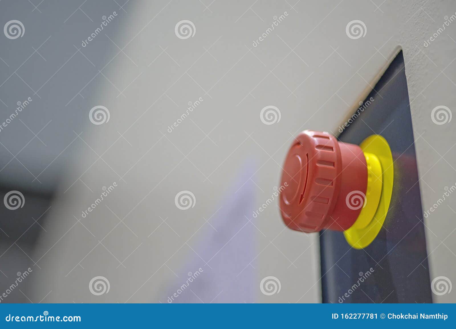 Emergency Button Stop Red Off Safety Control Stock Image - Image of ...