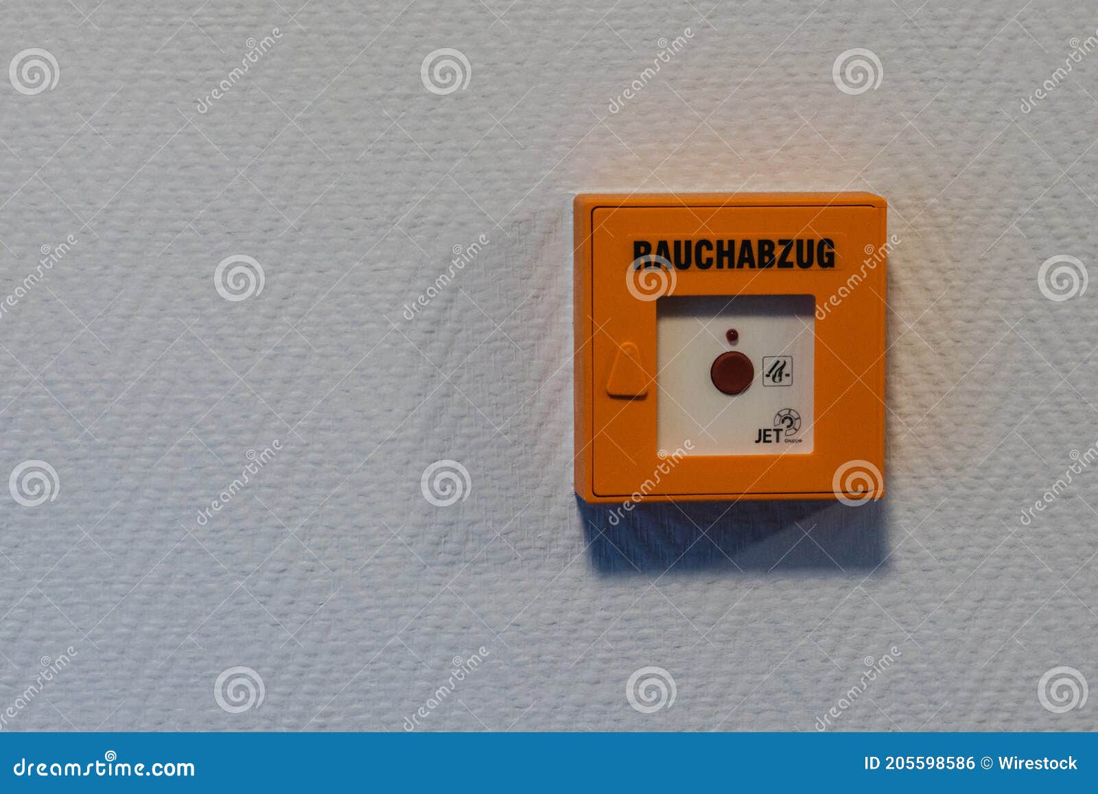 Emergency Button To Start the Smoke Vent Stock Photo - Image of start ...