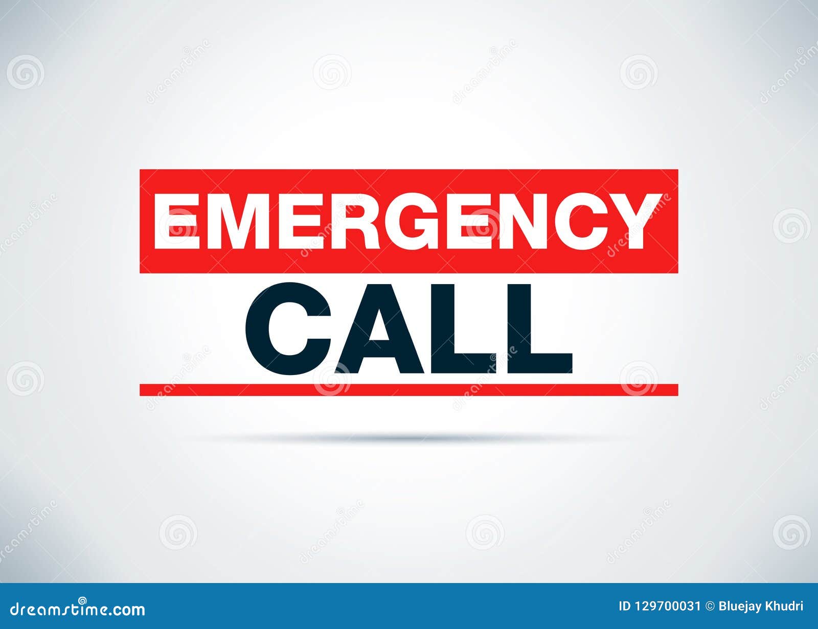 Emergency Call Abstract Flat Background Design Illustration Stock ...