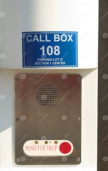 Emergency call box stock photo. Image of post, security - 1965714