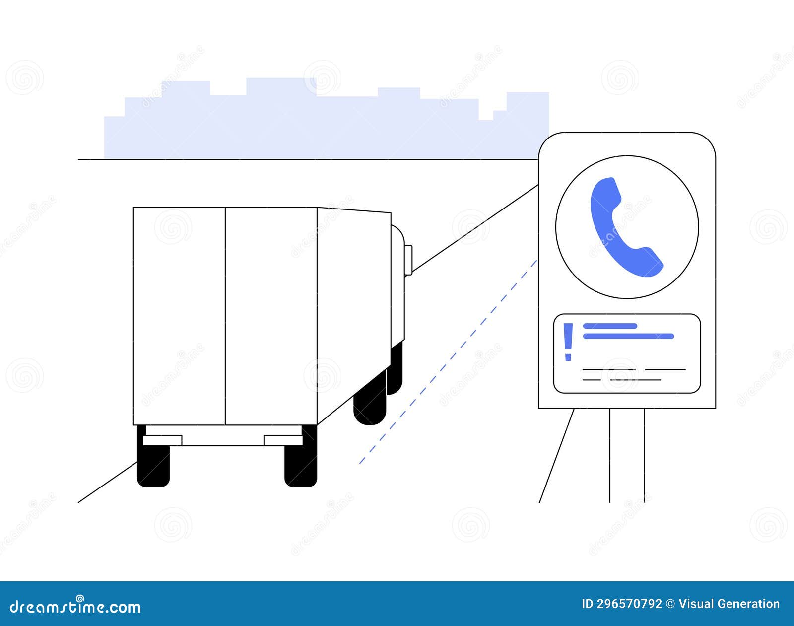Emergency Call Box Abstract Concept Vector Illustration. Stock ...