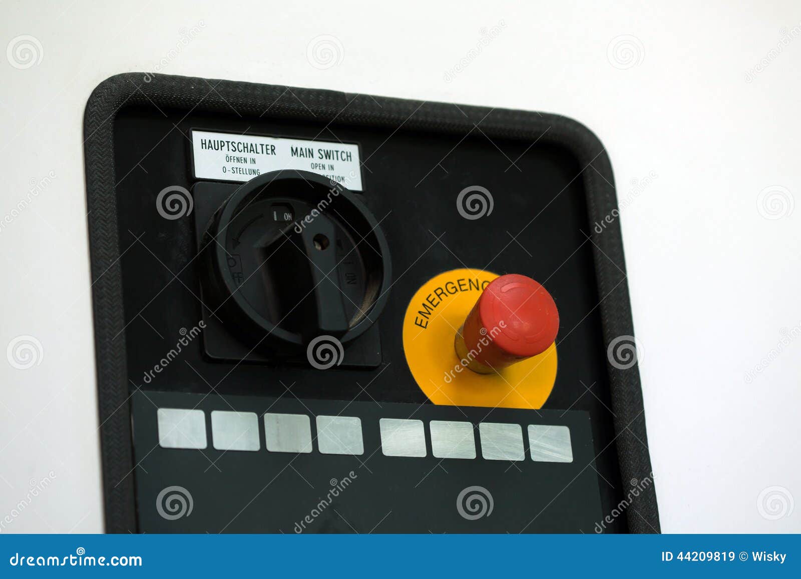 Emergency Call Button on Control Panel Stock Image - Image of panel ...