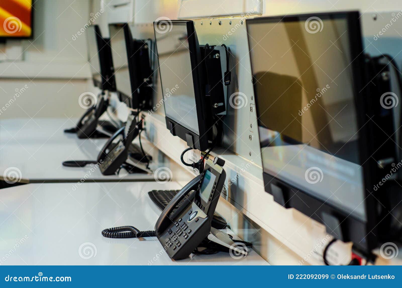 Emergency Call Center. Communication Service and Emergency Calls Stock ...