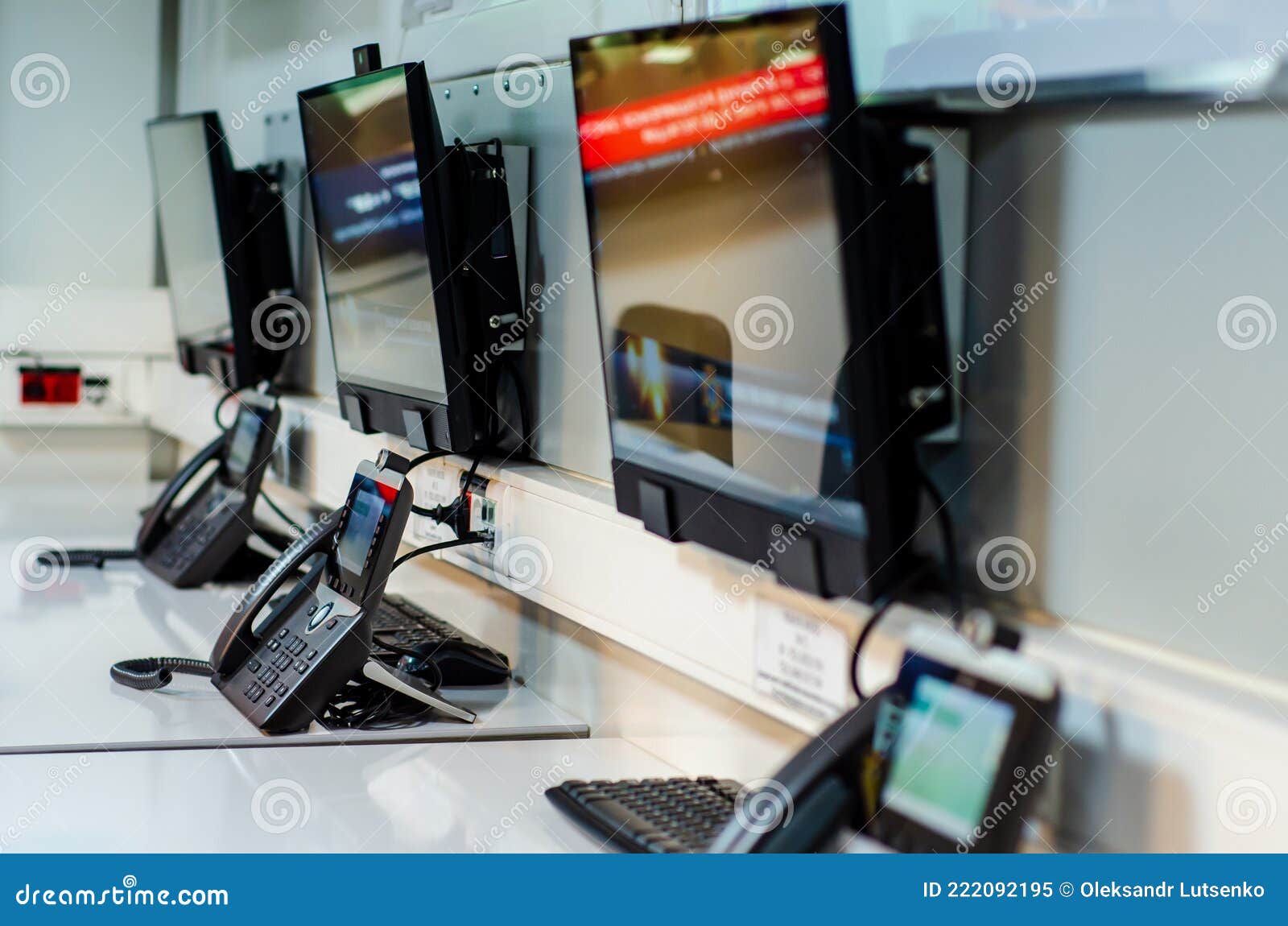 Emergency Call Center. Communication Service and Emergency Calls Stock ...