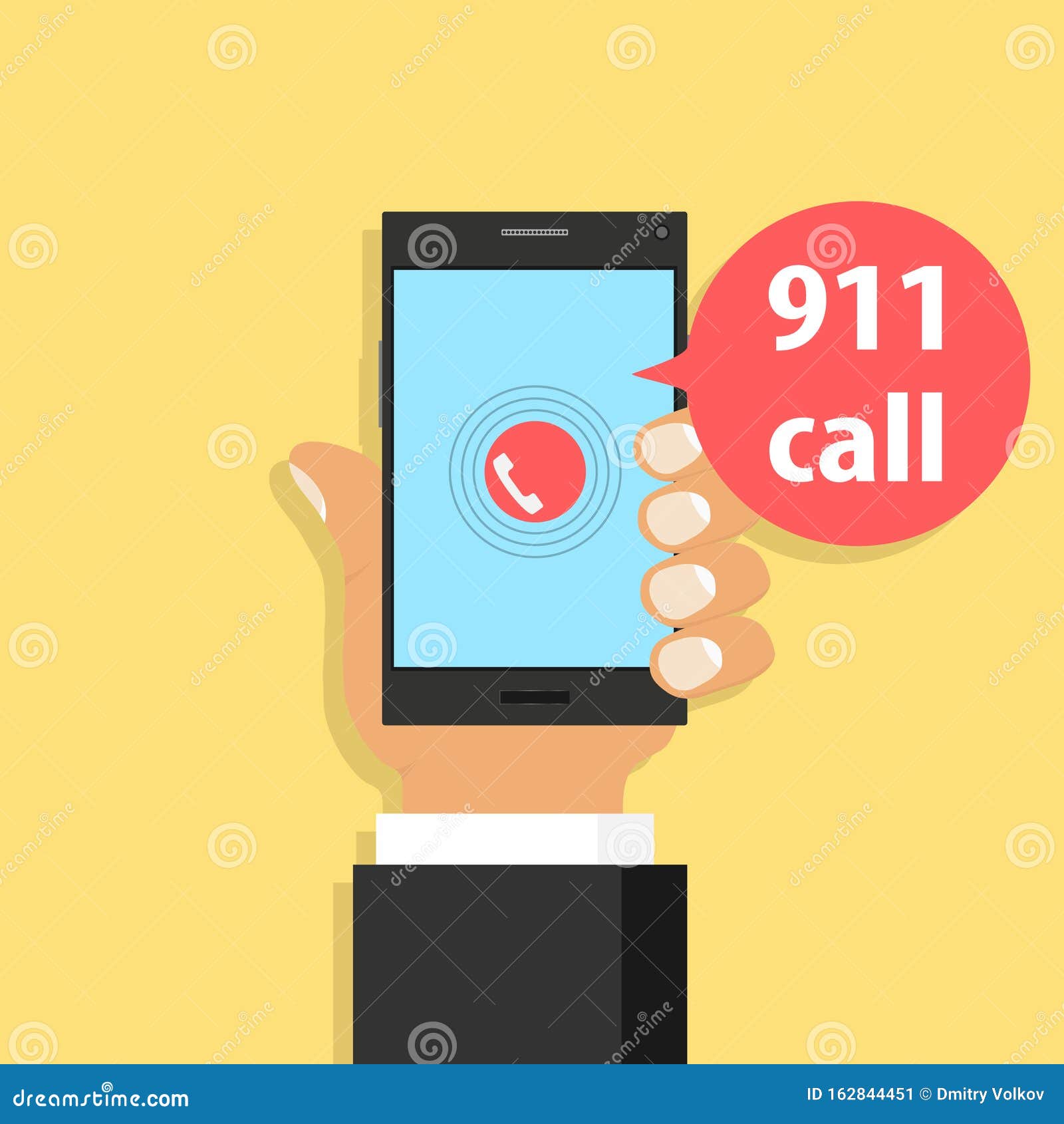 Call Me Hand Sign, African Ethnicity, Detailed Vector Illustration ...