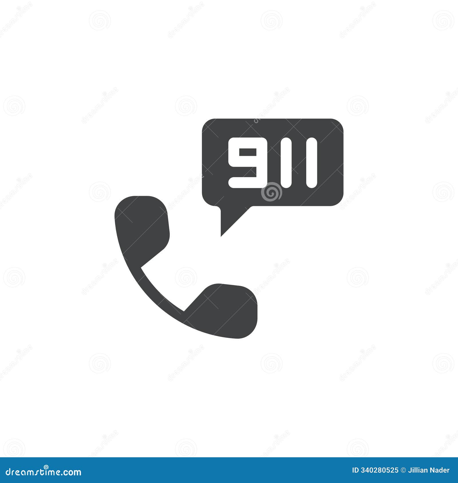 Emergency Call Icon Simple Vector Symbol Stock Vector - Illustration of ...