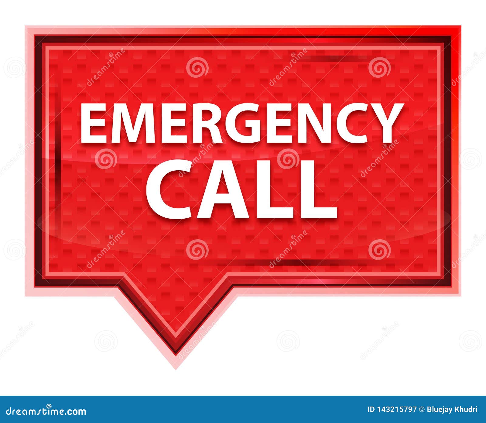 Emergency Call Misty Rose Pink Banner Button Stock Illustration ...