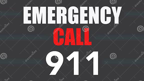 911 Emergency Call Service Icon. Vector Illustration Stock Illustration ...