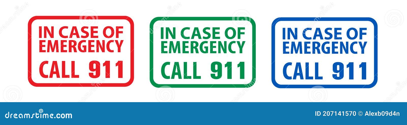 Emergency call sign stock vector. Illustration of sign - 207141570