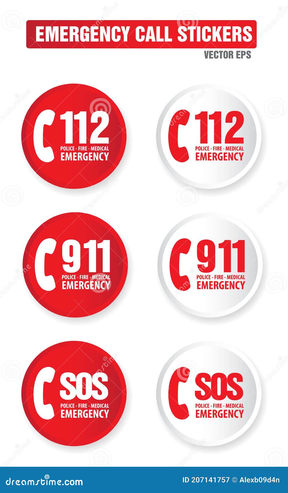 Set Emergency Call 911, Firefighter, Hose Reel, Shovel, Helmet ...