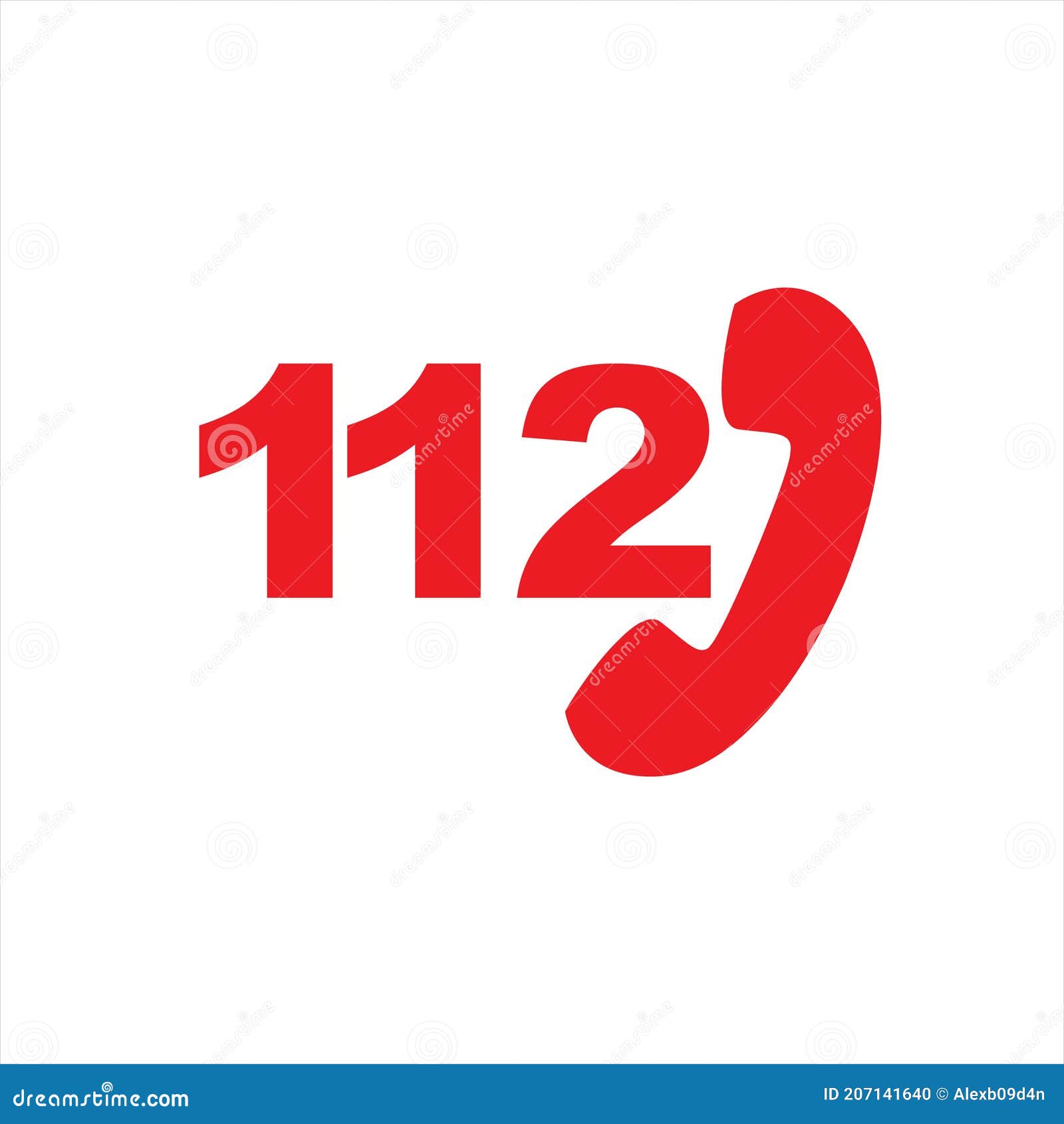 Emergency call sign stock vector. Illustration of communication - 207141640