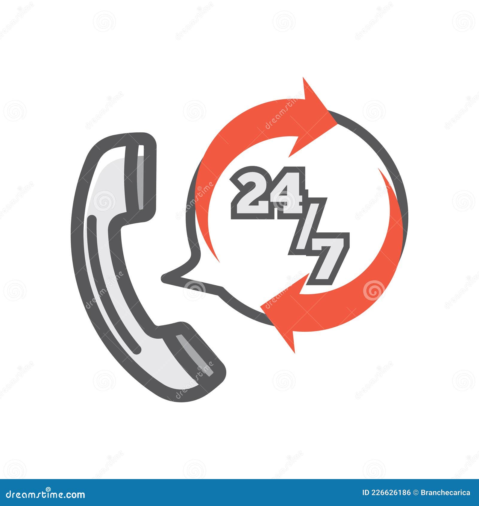 Emergency call sign stock vector. Illustration of sign - 226626186