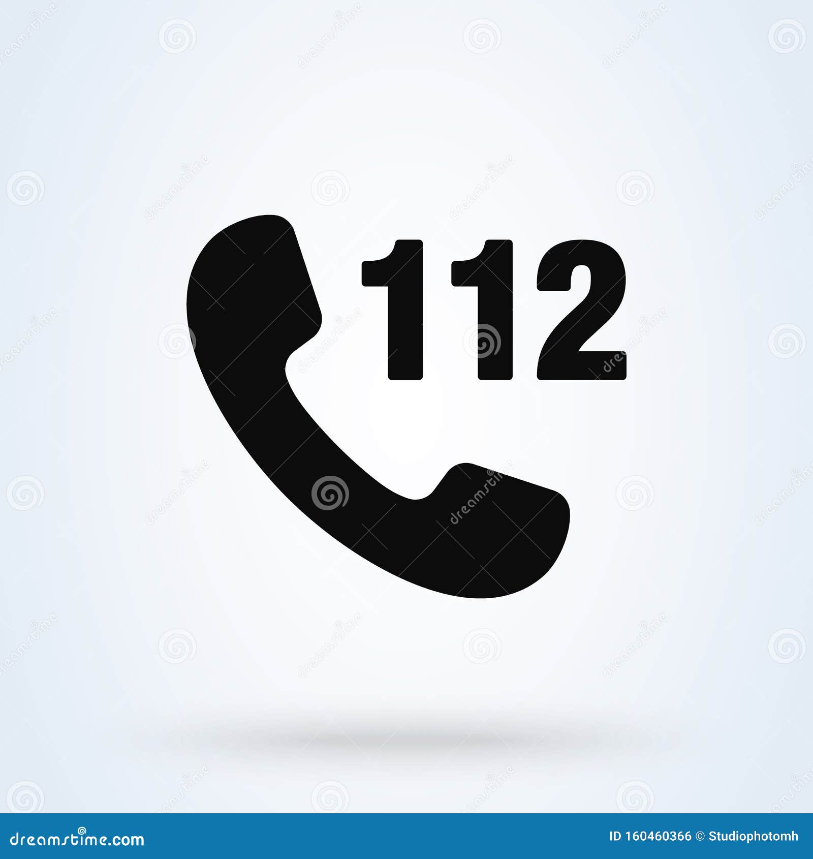 Emergency 112 Call, Simple Vector Modern Icon Design Illustration Stock ...