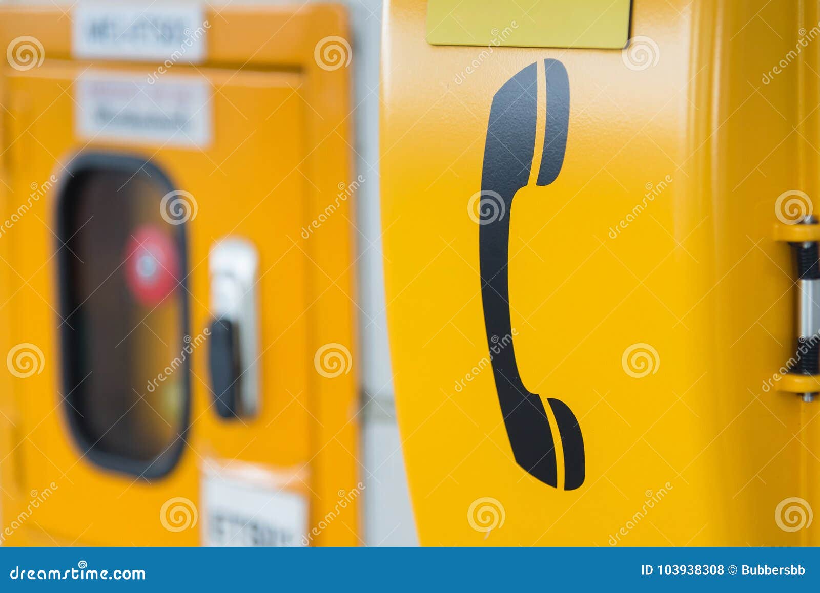 Emergency Call in the Subway Station Area. Stock Photo - Image of ...