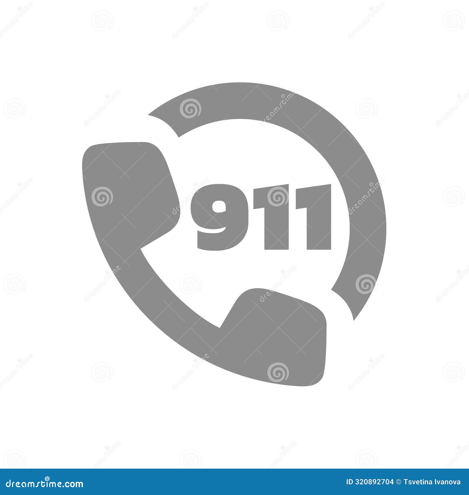 911 Emergency Call Vector Icon Stock Vector - Illustration of icons ...