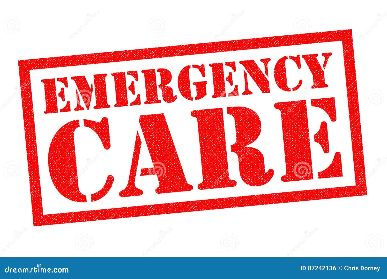 EMERGENCY CARE stock illustration. Illustration of hospital - 87242136