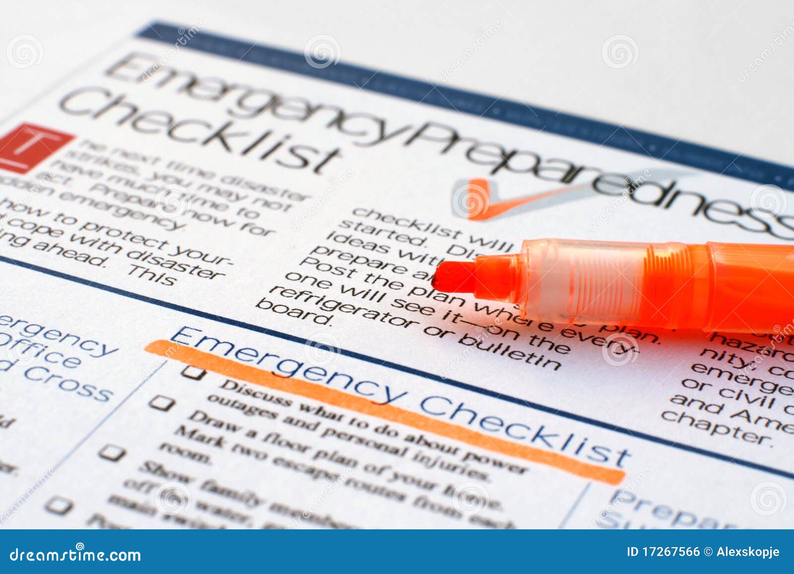 Emergency checklist stock photo. Image of physician, illness - 17267566