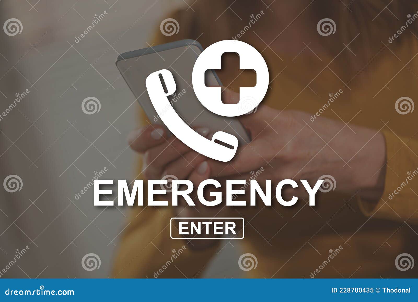 Concept of emergency stock image. Image of alarm, help - 228700435