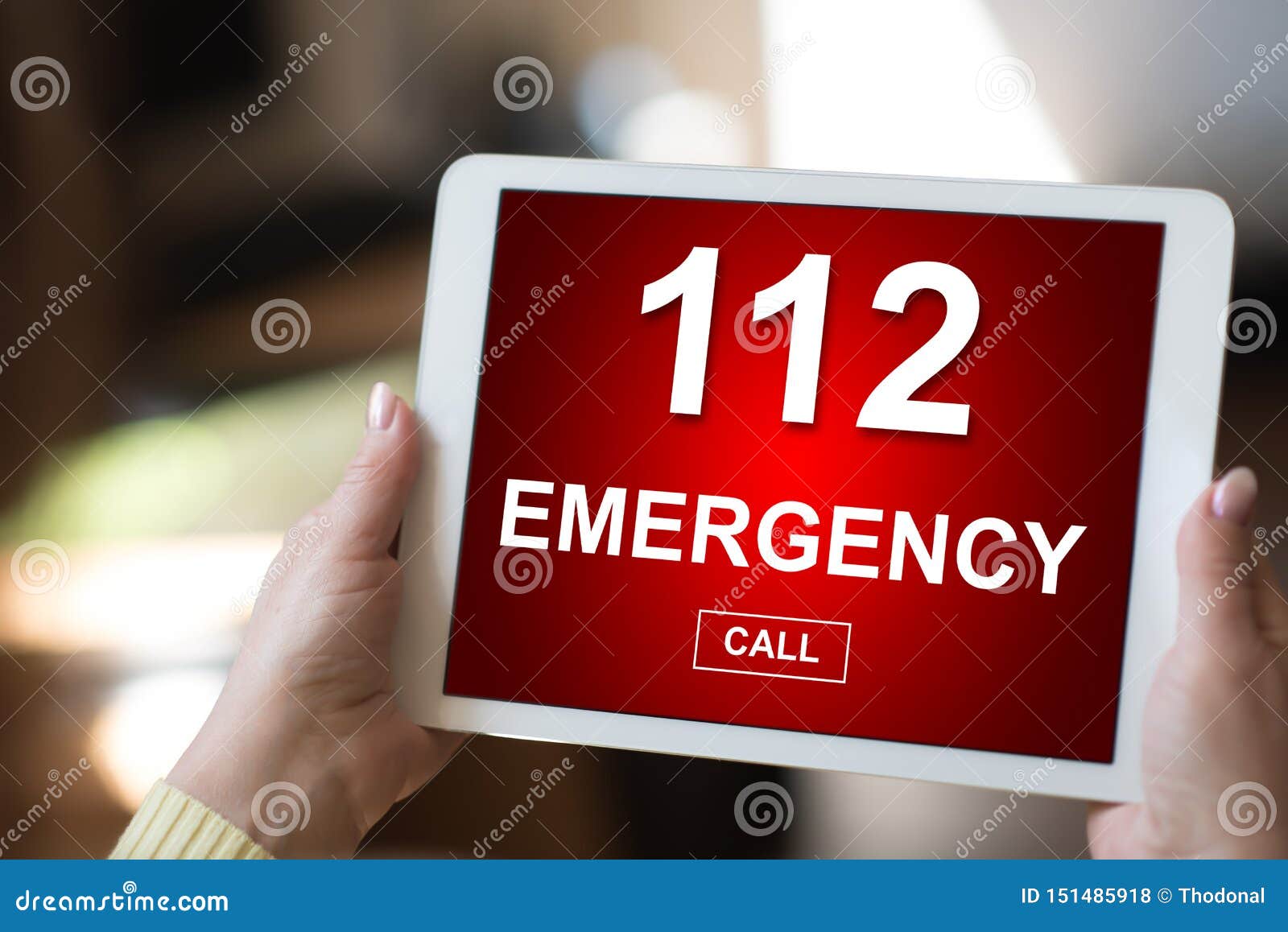 Emergency Concept on a Tablet Stock Photo - Image of clinic, emergency ...