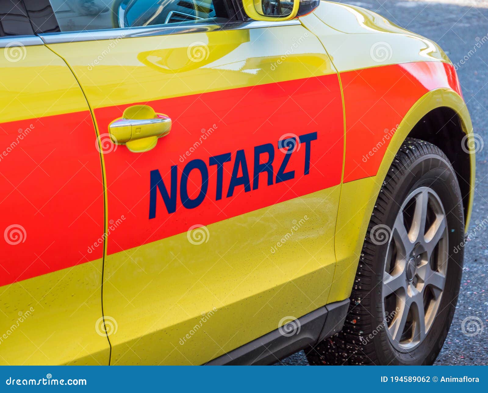 Emergency Doctor Ambulance Symbolic in German Stock Photo - Image of ...