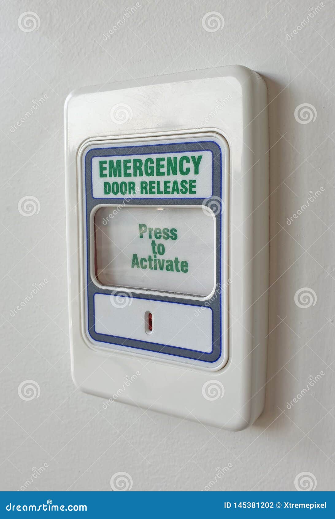 Emergency door release stock photo. Image of activate - 145381202
