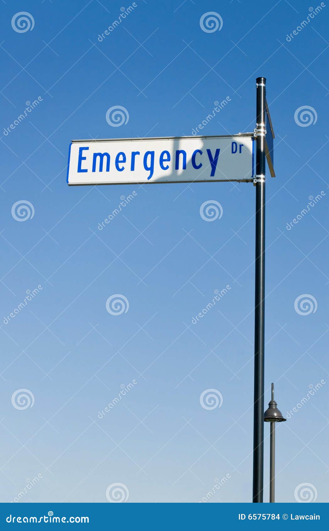 Emergency Drive stock photo. Image of sign, color, blue - 6575784