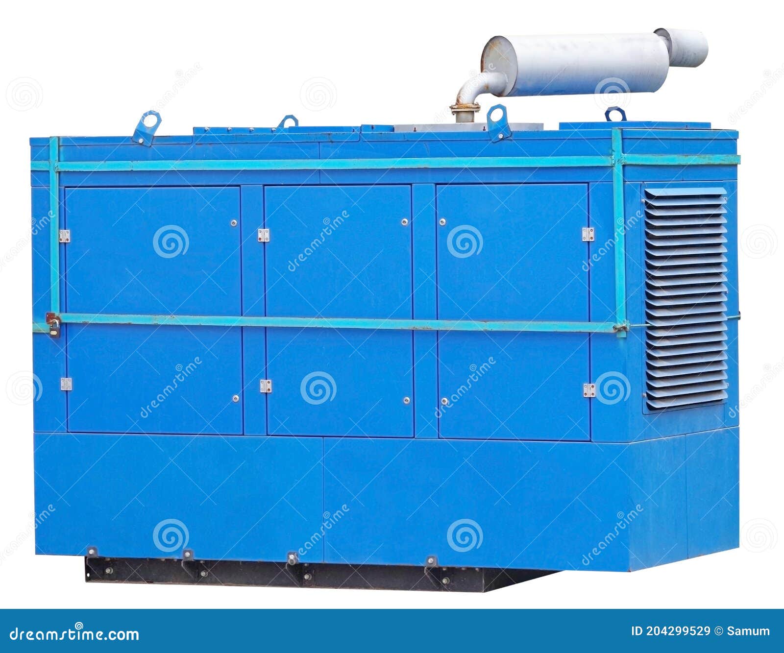 Emergency Electric Power Generator Box Stock Image - Image of ...