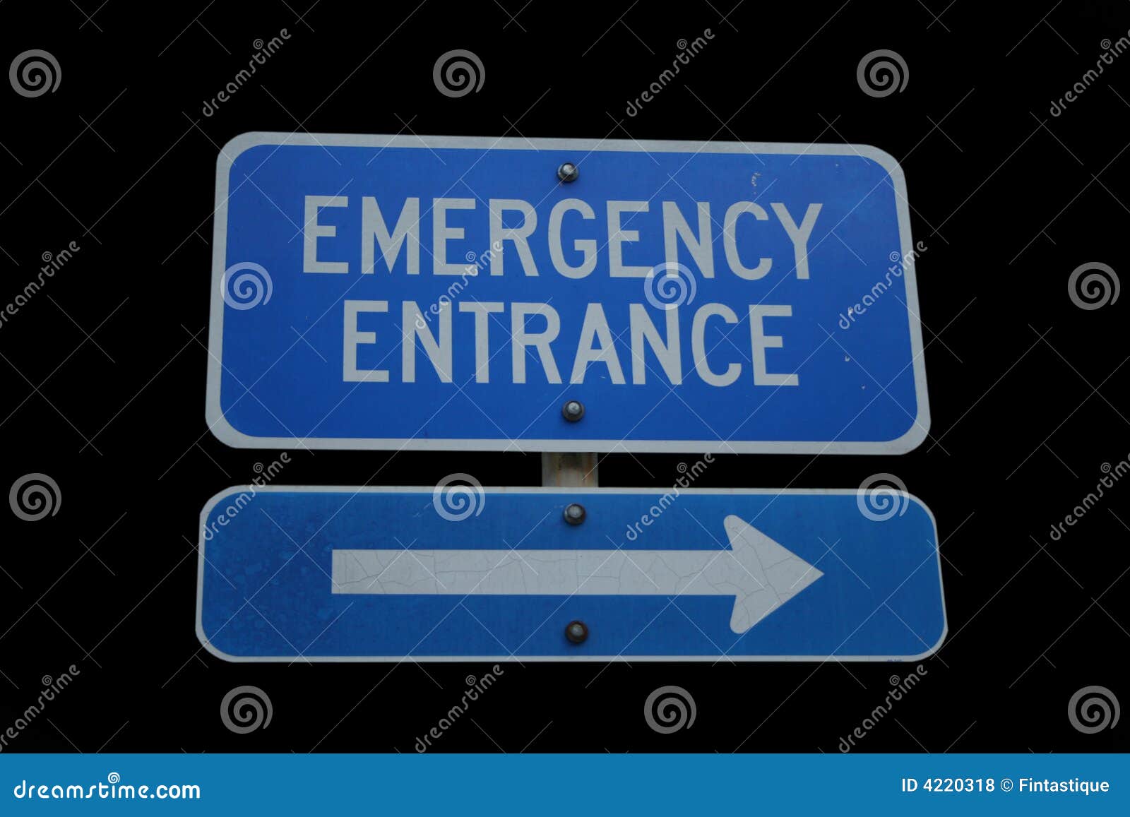Emergency Entrance Sign stock photo. Image of hospital - 4220318