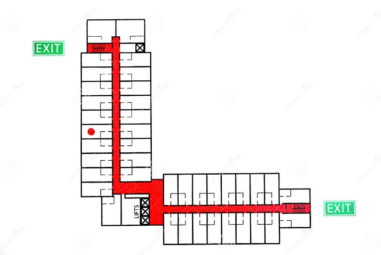 Emergency escape route stock photo. Image of exit, escape - 17886606