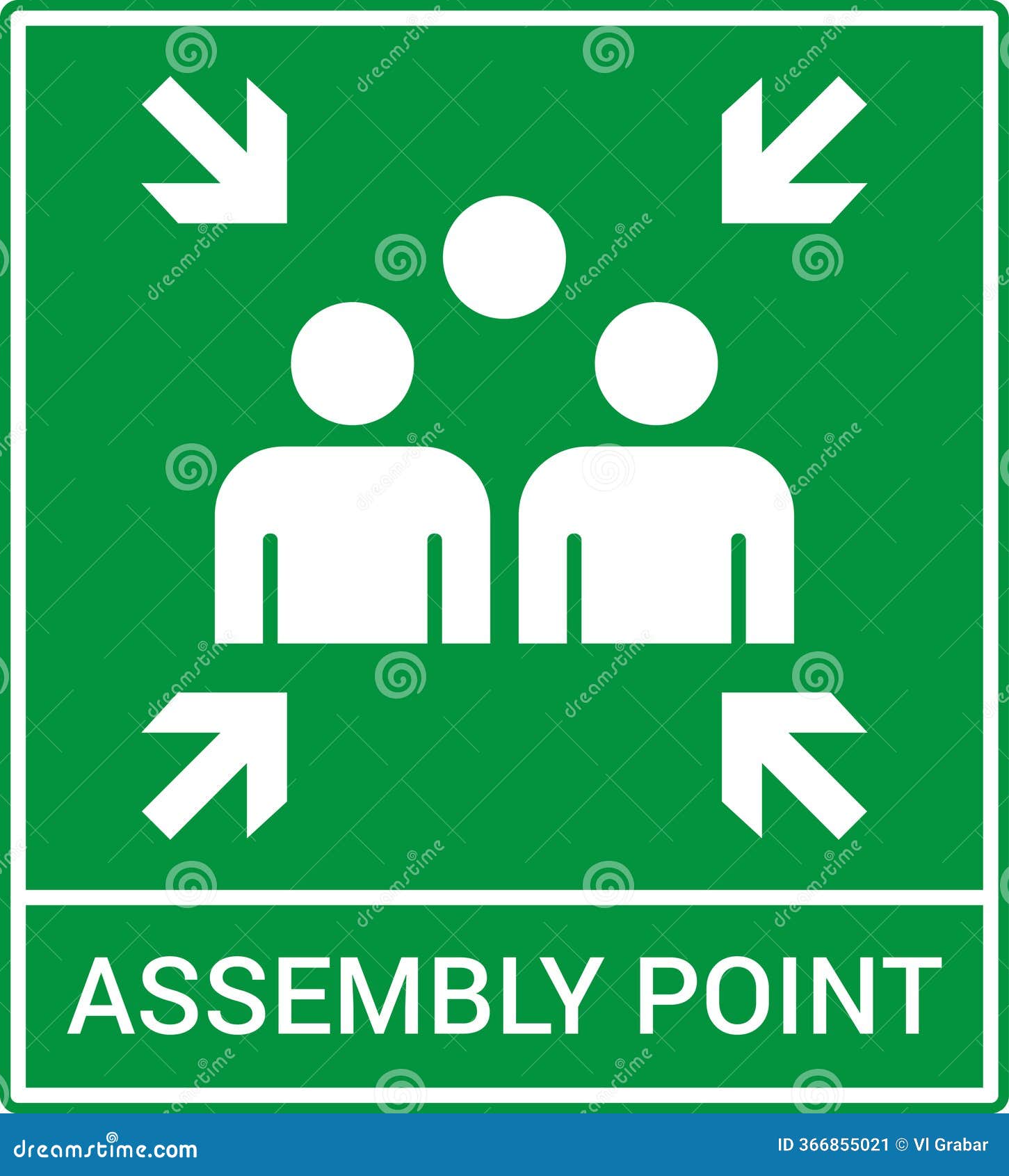 Emergency Evacuation Assembly Point Sign. Assembly Point Icon. Safety ...