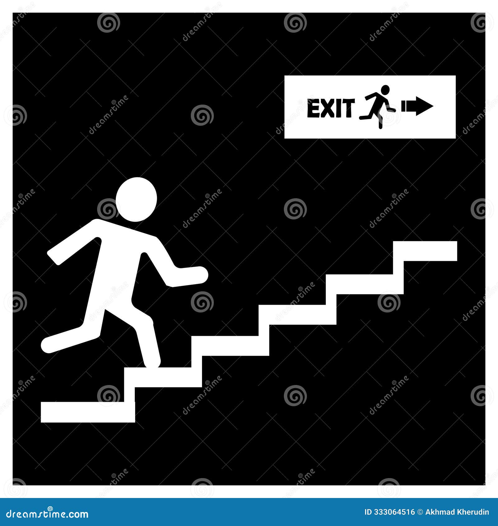 Emergency Evacuation Route Icon Design Stock Illustration ...