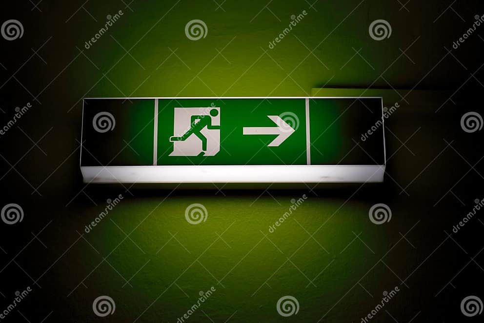 Emergency Exit stock image. Image of instruction, doorway - 3479455
