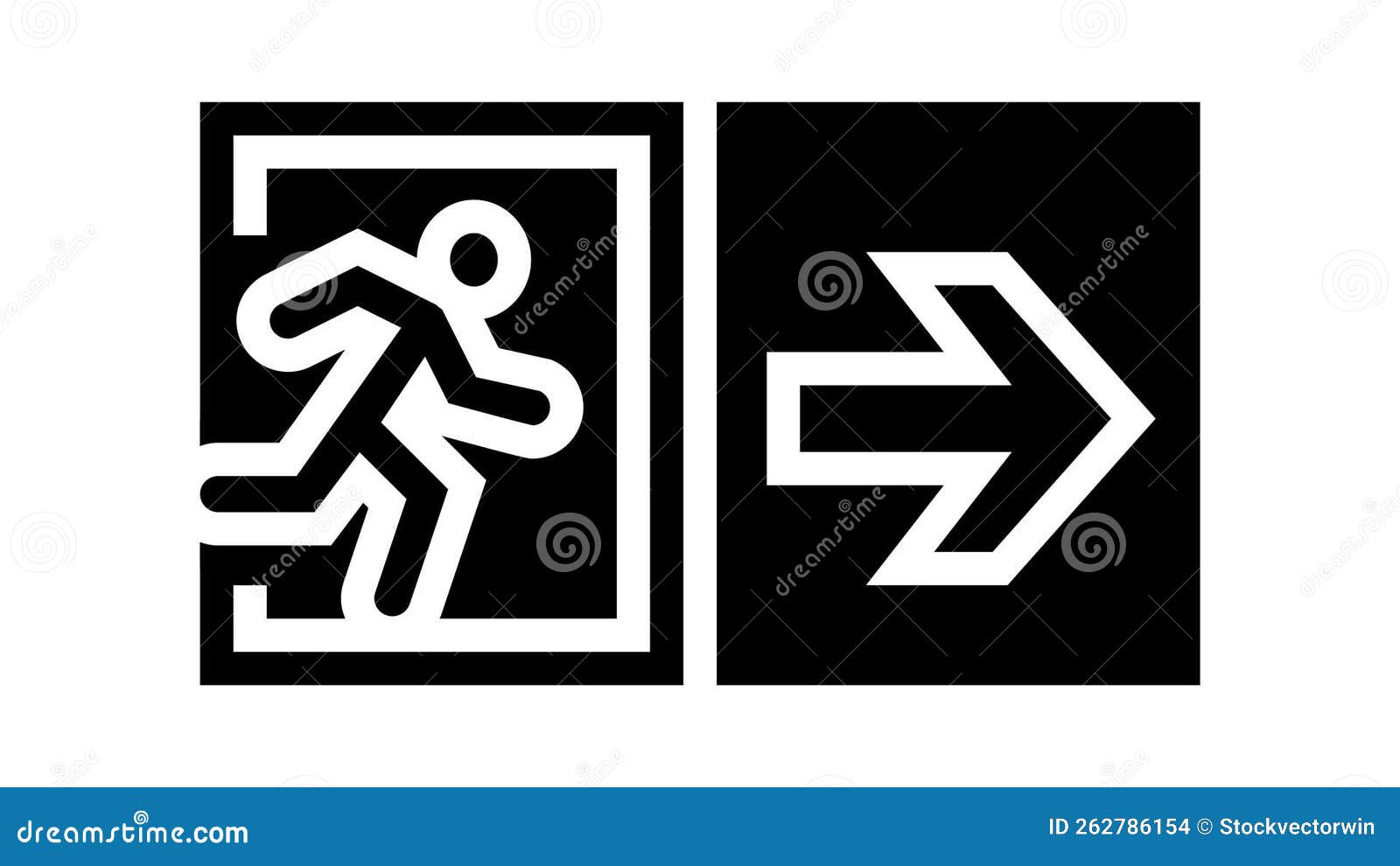 Emergency Exit Glyph Icon Animation Stock Footage - Video of warning ...