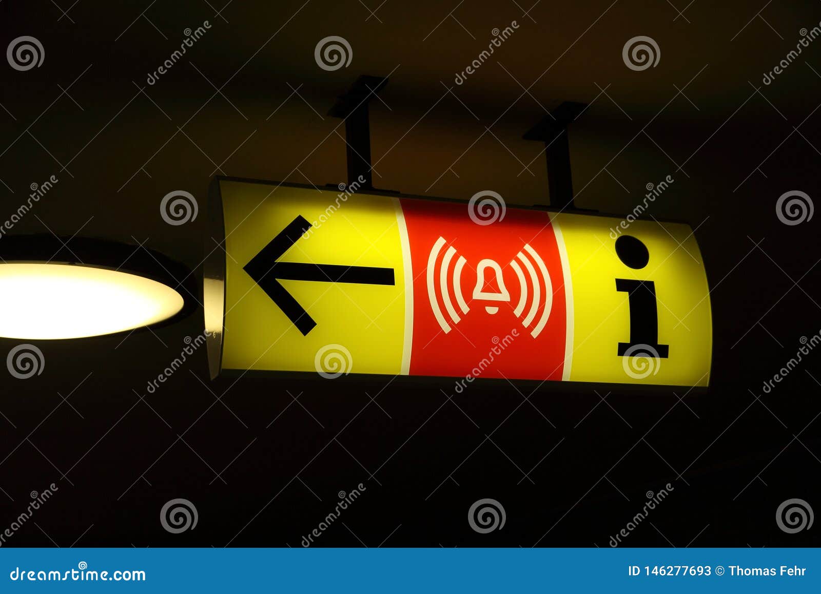 Emergency Exit in Berlin stock image. Image of evening - 146277693