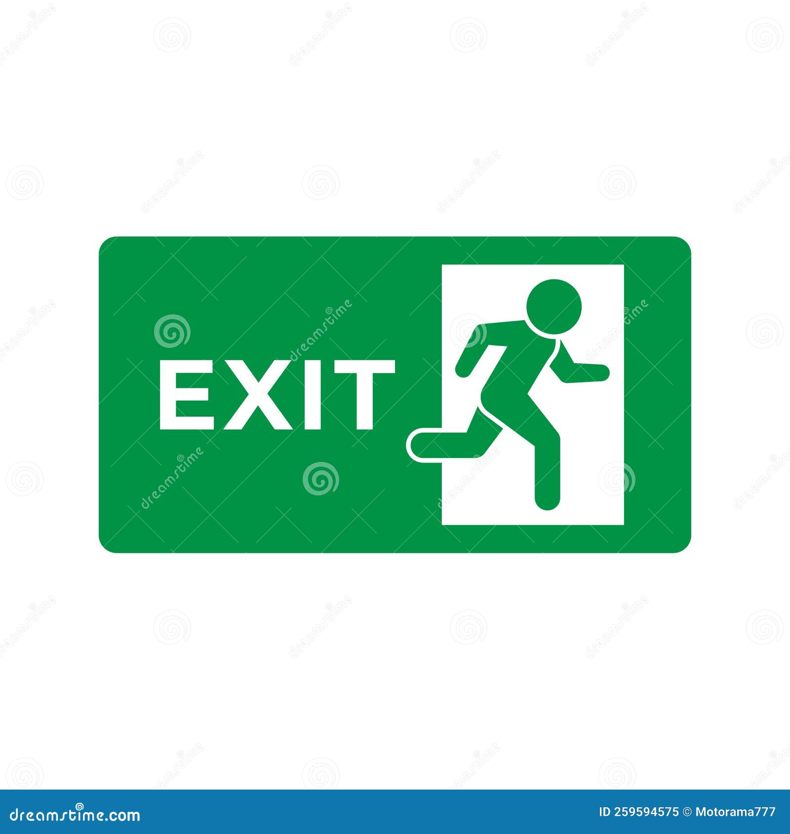 Emergency Exit Direction Glyph Icon Stock Vector - Illustration of ...